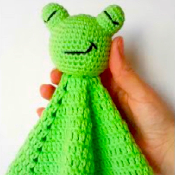 Toys | Crocheted Frog Lovey | Poshmark